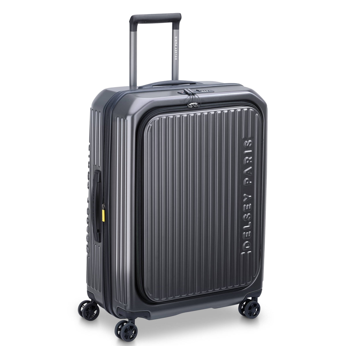 DELSEY Securitime Zip 66cm Top Opening 4-Wheel Expandable Suitcase ...
